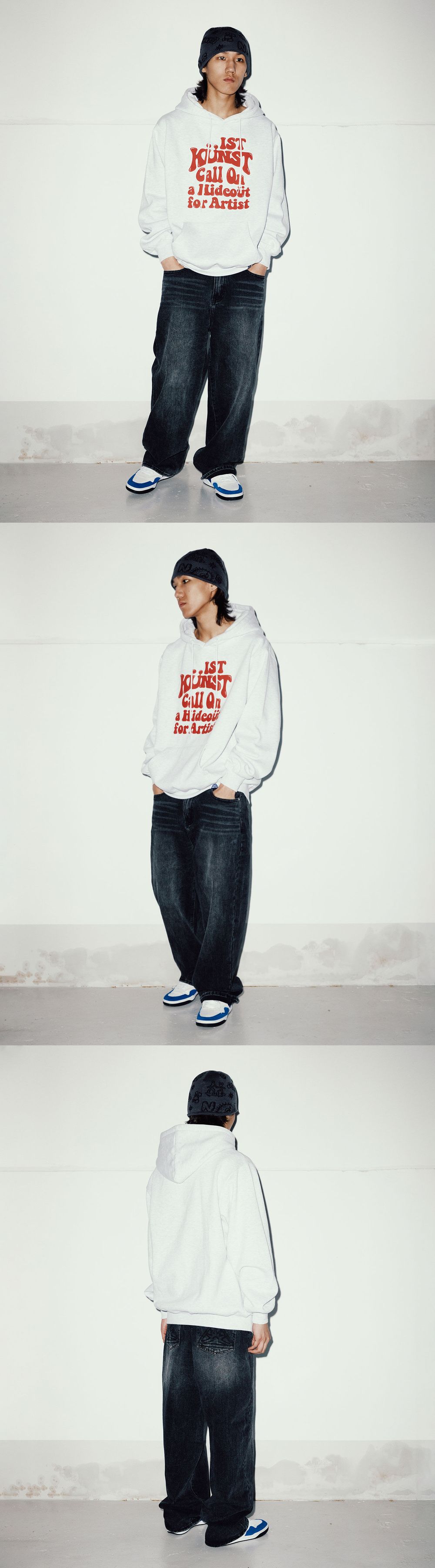 HIDEOUT HOODIE_LIGHT GREY(IK2DFMM403A) - 감도 깊은 취향 셀렉트샵 29CM