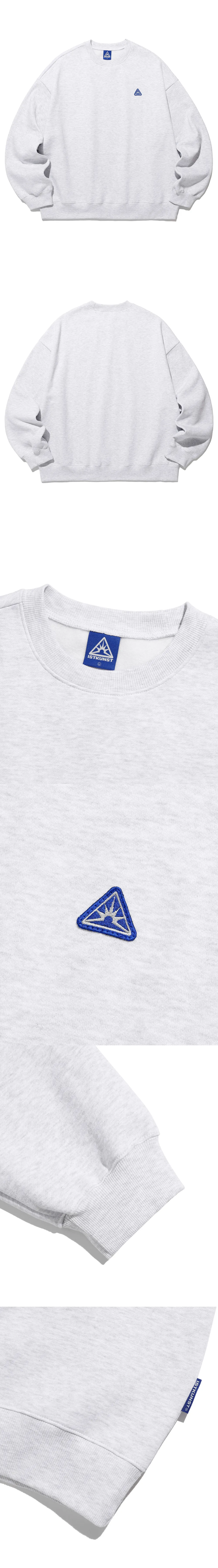 SUNRISE LOGO PATCH SWEATSHIRTS_LIGHT GREY(IK2DFMM443A) - 감도 깊은 취향 셀렉트샵 29CM