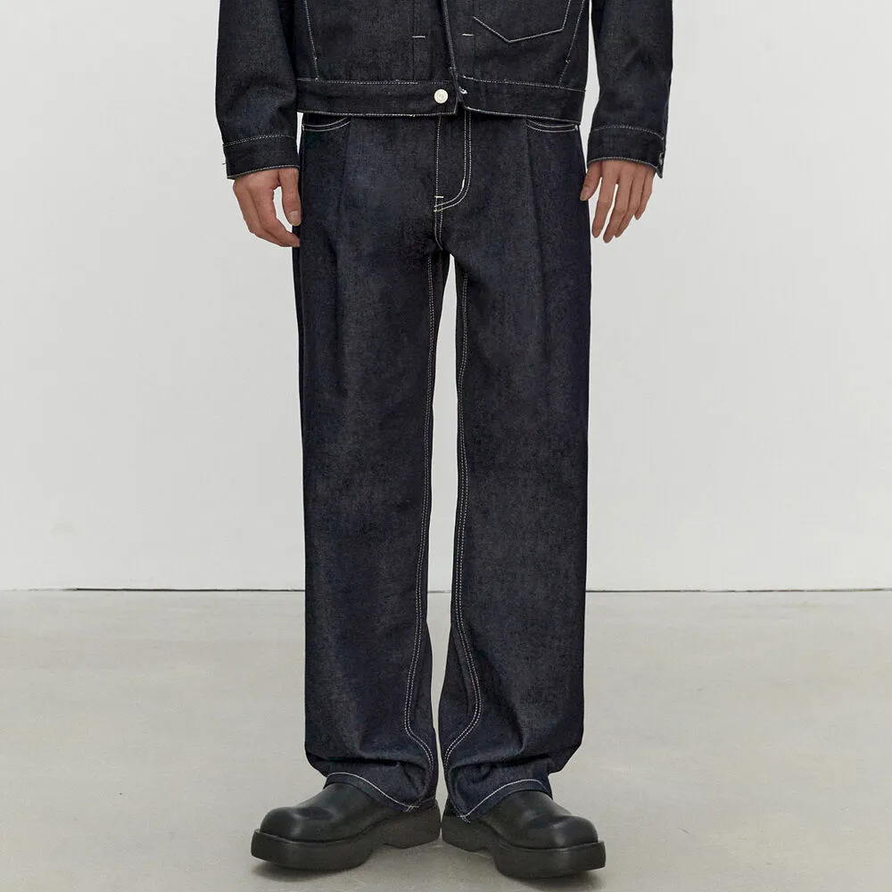 Deep Pleats Wide Jeans DCPT030CPIndigo - 감도 깊은 취향 셀렉트샵 29CM