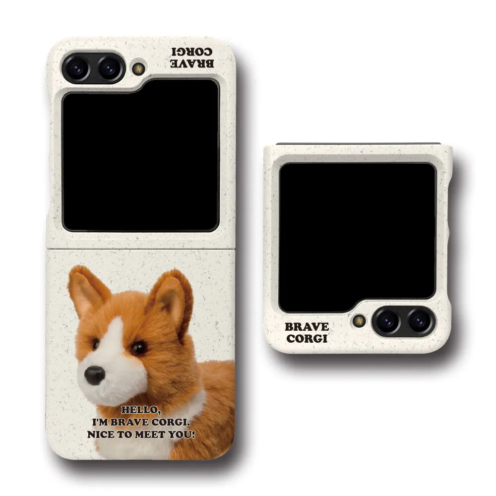 Z플립 슬림하드 케이스 - 헬로 브레이브 코기(Hello Brave Corgi) - 감도 깊은 취향 셀렉트샵 29CM