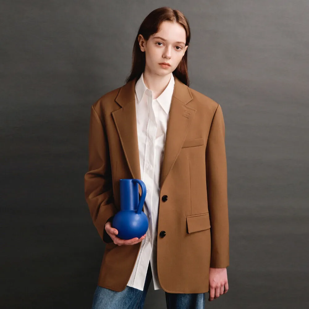 OVERSIZED TWO-BUTTON JK (CAMEL) - 감도 깊은 취향 셀렉트샵 29CM