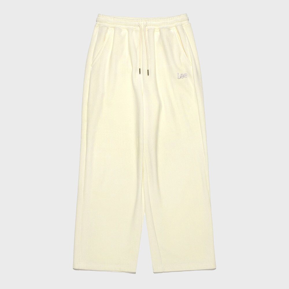 우먼 벨루어 와이드 팬츠 아이보리 - 감도 깊은 취향 셀렉트샵 29CM