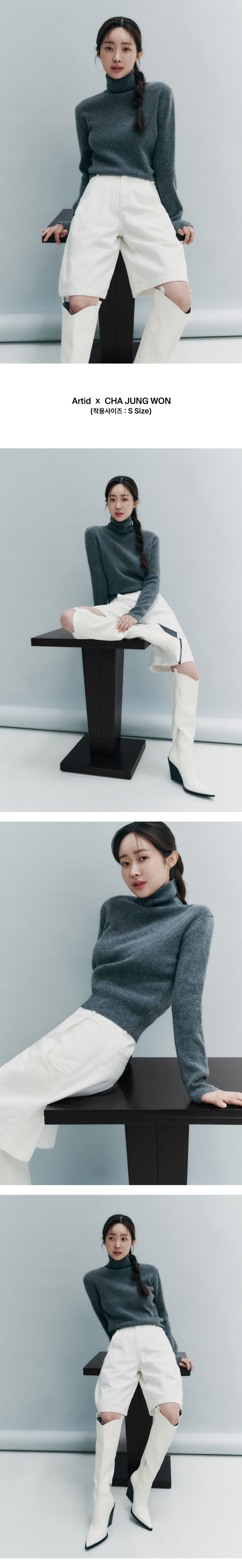 울 캐시미어 터틀넥 니트_GREY - 감도 깊은 취향 셀렉트샵 29CM