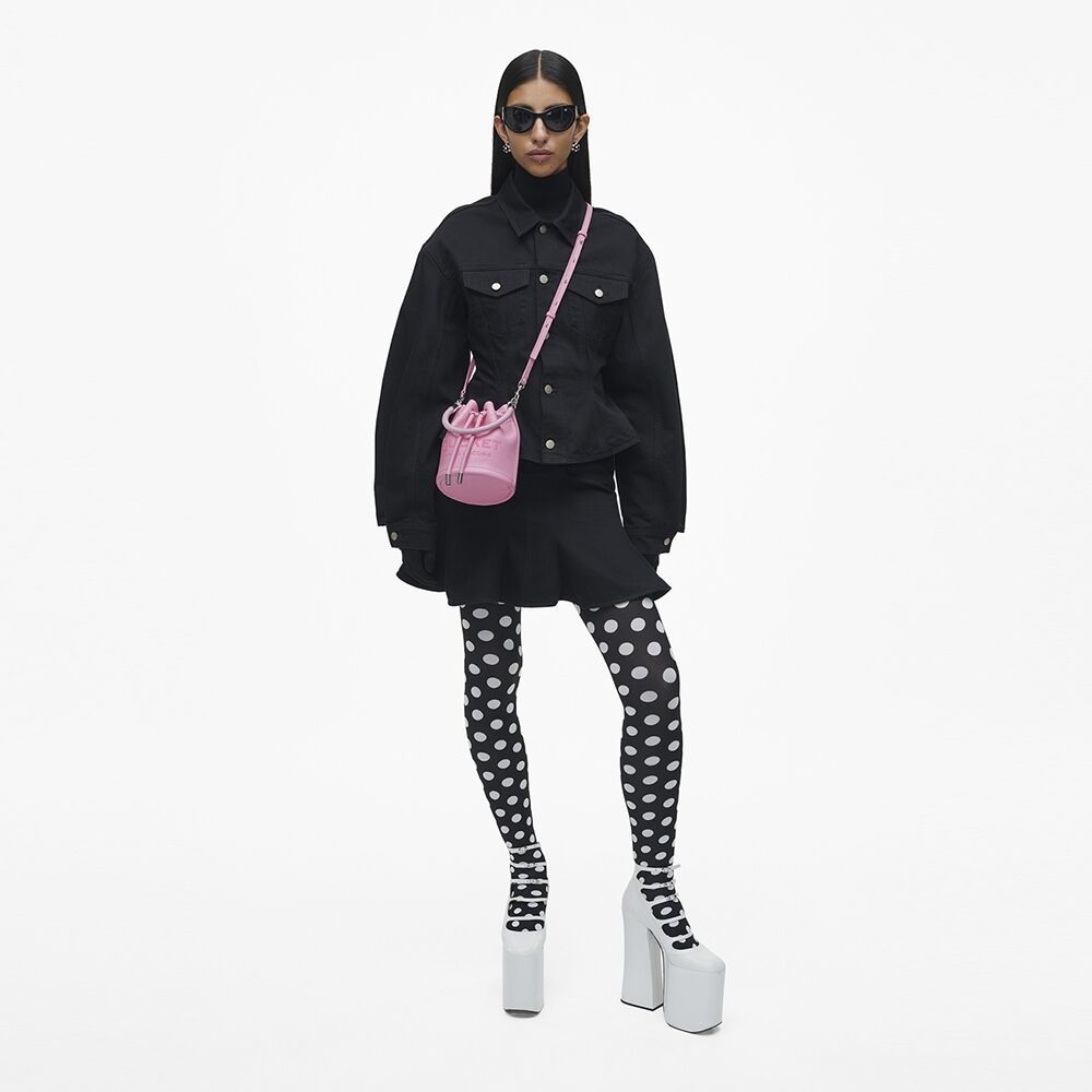 Leather The Mini Bucket_Fluro Candy Pink_MBBAW23035PCH - 감도 깊은 취향 셀렉트샵 29CM