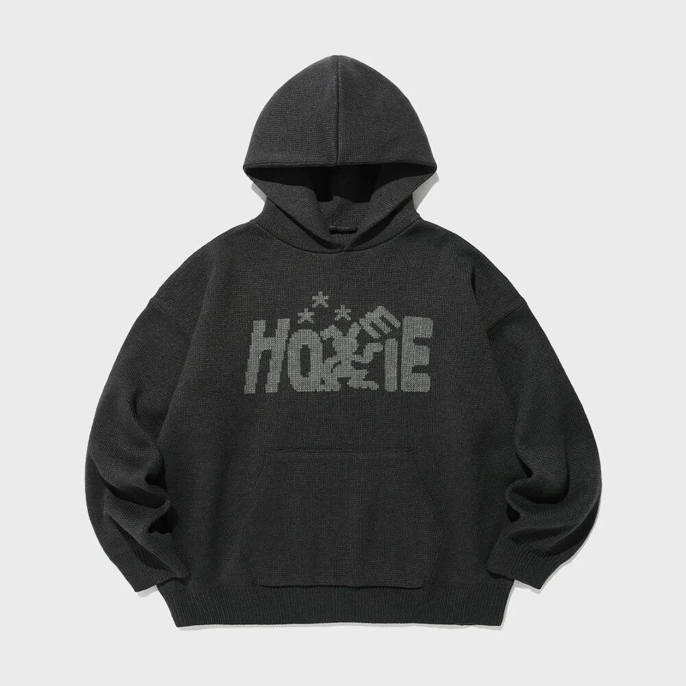 HOMIE HOOD KNIT_BLACK(IK2DFMK640A) - 감도 깊은 취향 셀렉트샵 29CM