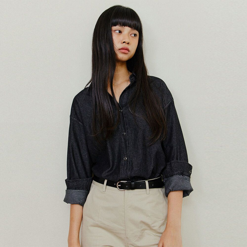 Black Denim Shirt - Black - 감도 깊은 취향 셀렉트샵 29CM