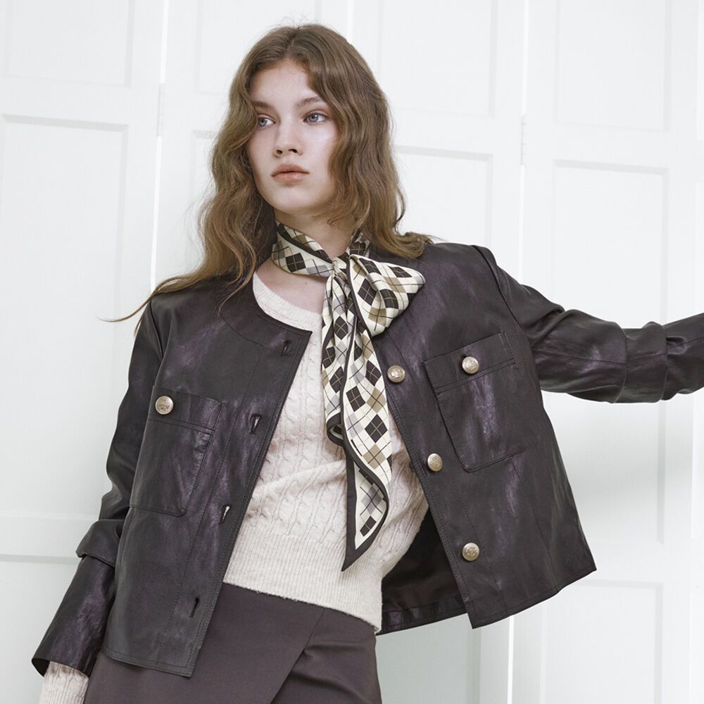 [23FW] 라운드넥 에코 레더 자켓(MADCJK02M9) - 감도 깊은 취향 셀렉트샵 29CM