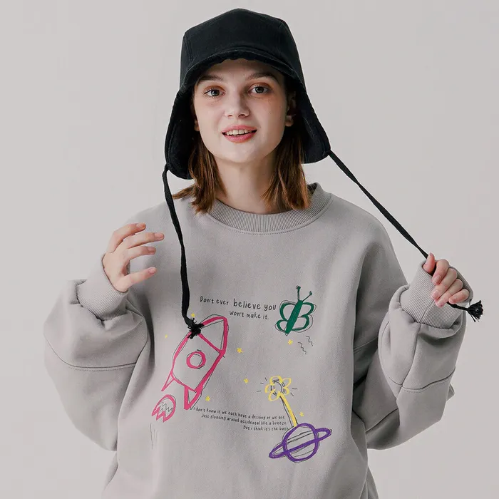 다이어리 맨투맨 라이트그레이 JNMT7689 - 감도 깊은 취향 셀렉트샵 29CM