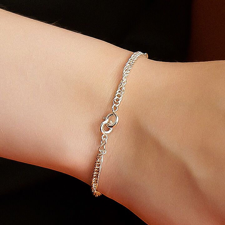 Twister Chain Silver Bracelet Ib292 [Silver] - 감도 깊은 취향 셀렉트샵 29CM
