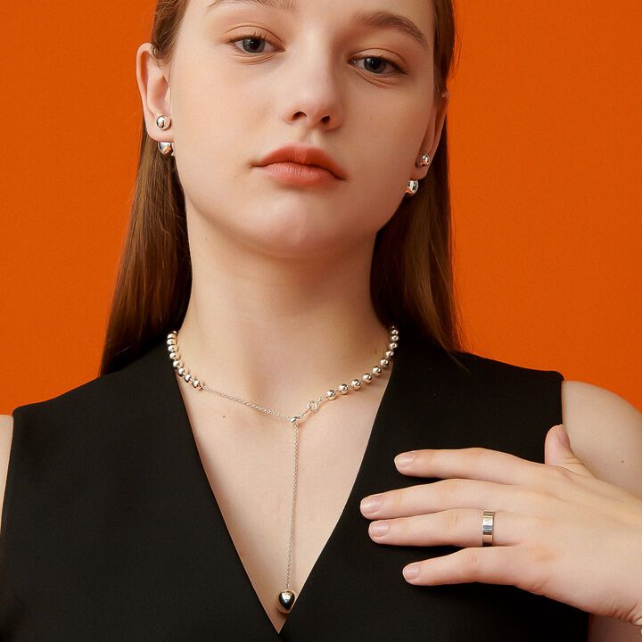 Trendy Ball Chain Silver Necklace In475 [Silver] - 감도 깊은 취향 셀렉트샵 29CM