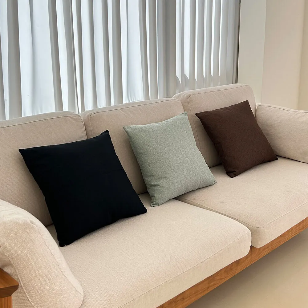 러프 소파 쿠션(솜포함) 45x45 심플솔리드 T - 감도 깊은 취향 셀렉트샵 29CM