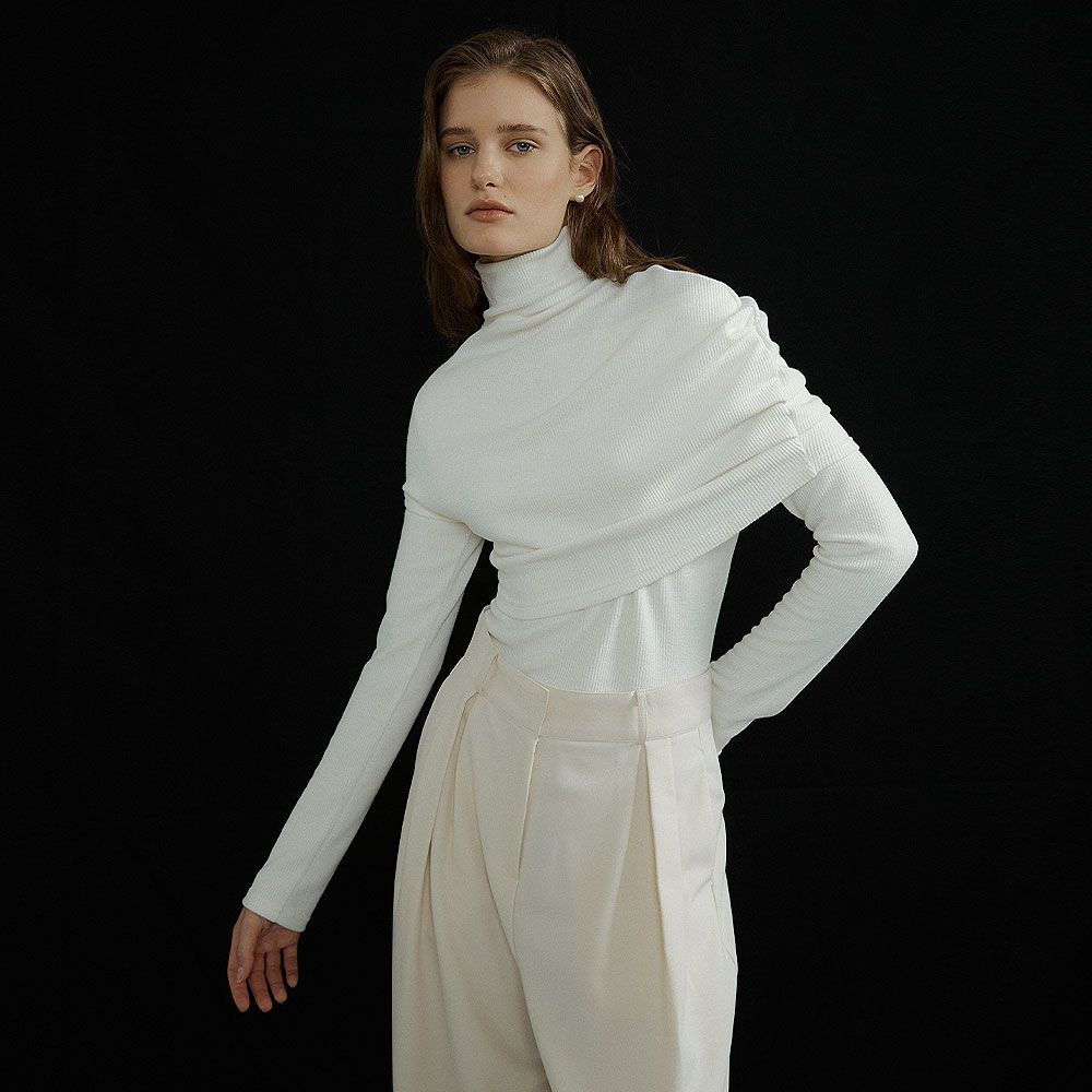 Two-way Cape Turtleneck Sleeve (set)(ivory) - 감도 깊은 취향 셀렉트샵 29CM