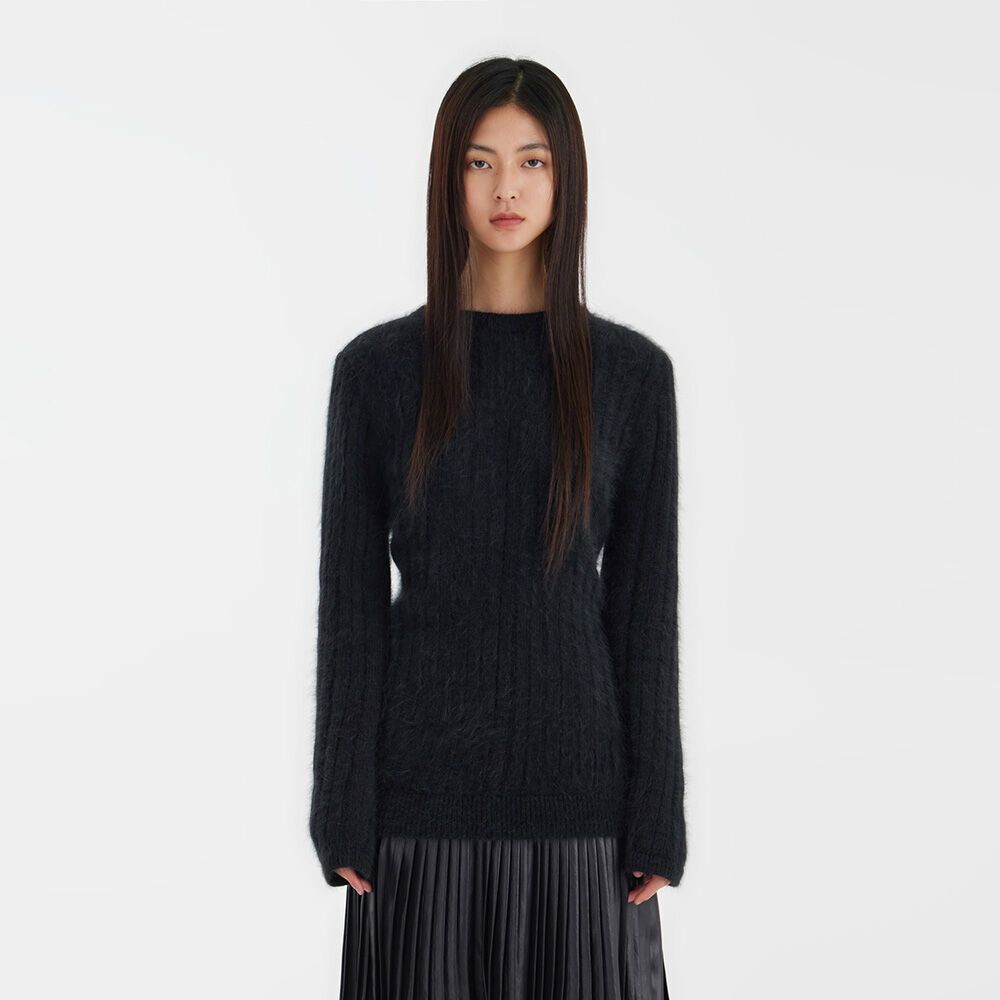 Hairy Angora Knit - Charcoal Grey - 감도 깊은 취향 셀렉트샵 29CM