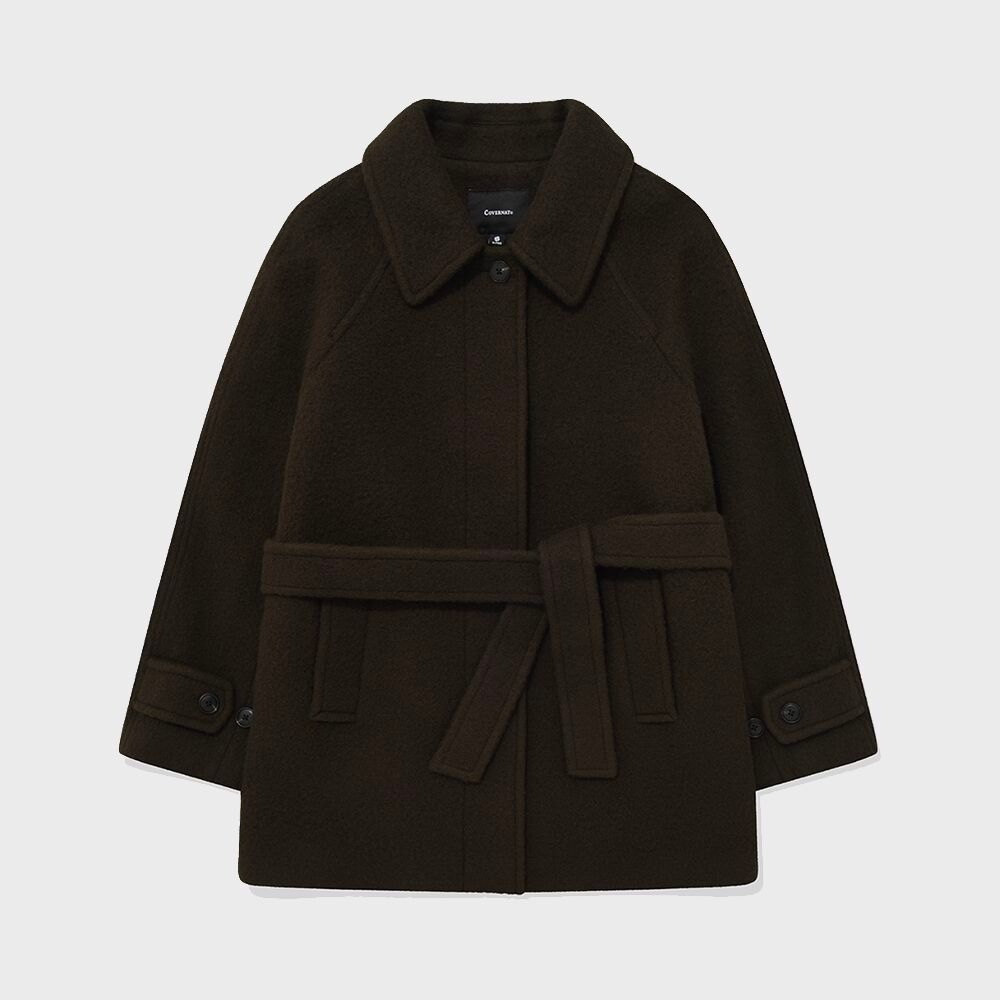 [23FW] 우먼 울 부클 하프 코트 - 브라운 - 감도 깊은 취향 셀렉트샵 29CM