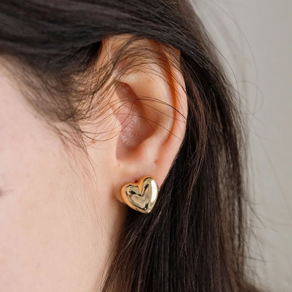 CKE103 Volume Heart One-Touch Earrings - 감도 깊은 취향 셀렉트샵 29CM