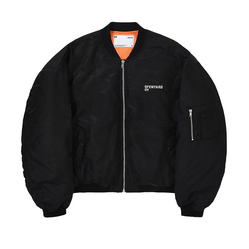 O.S SHIRRING BOMBER MA-1-BLACK - 감도 깊은 취향 셀렉트샵 29CM