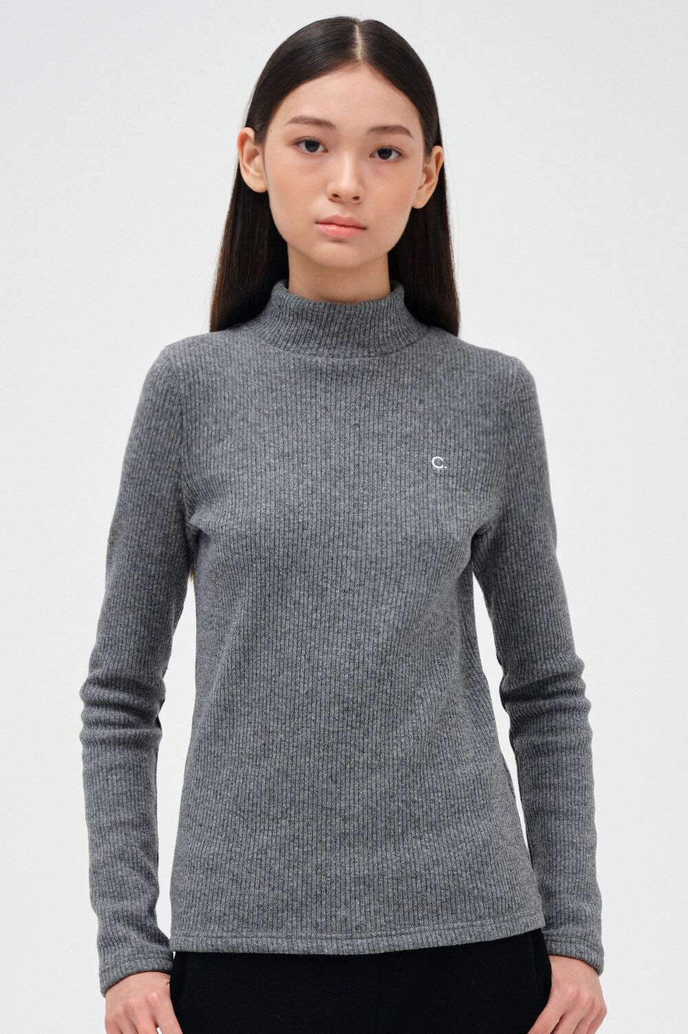 [23FW clove] Ribbed Turtleneck (Charcoal) - 감도 깊은 취향 셀렉트샵 29CM