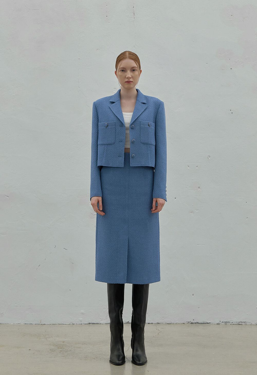 WOOL ADELE SET UP TWEED SKIRT (SK-4838) - 감도 깊은 취향 셀렉트샵 29CM