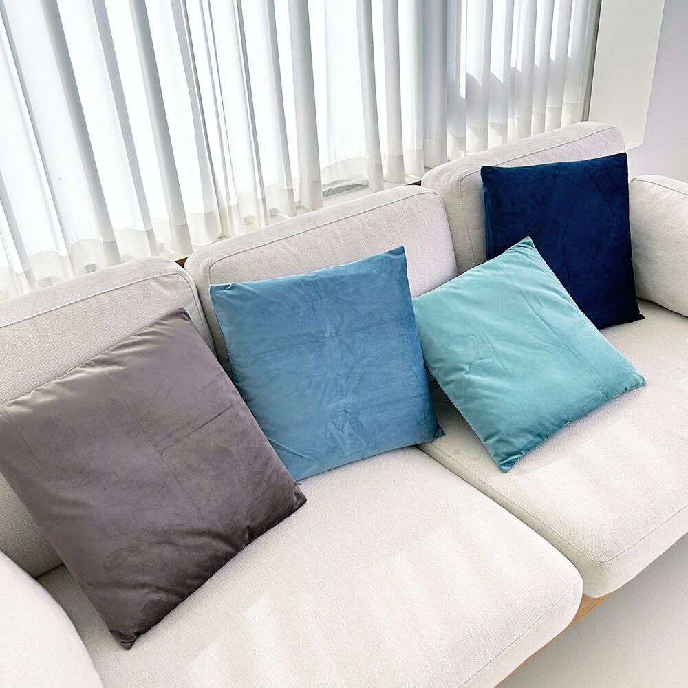 러프 소파 방석(솜포함) 45x45 컬러풀벨벳 H 2P - 감도 깊은 취향 셀렉트샵 29CM