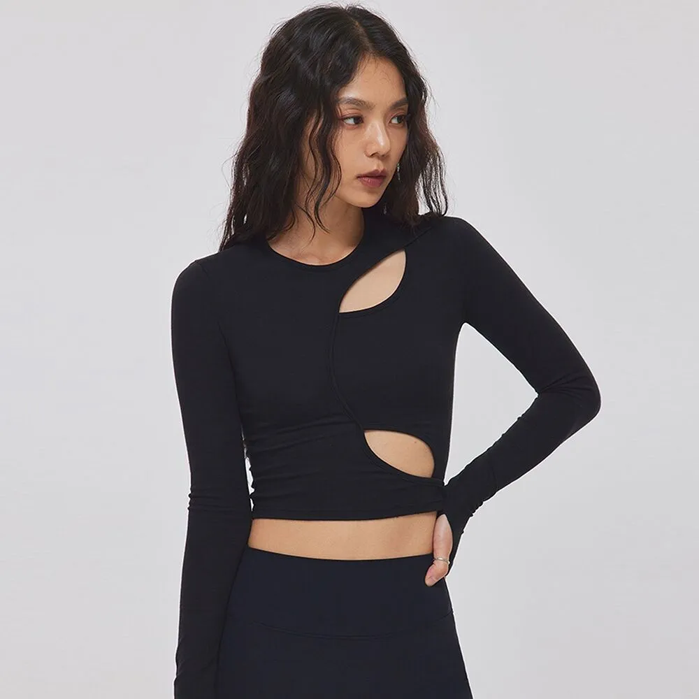 TWO WAY CUT OUT LONG SLEEVE TOP_T216TP115 - 감도 깊은 취향 셀렉트샵 29CM