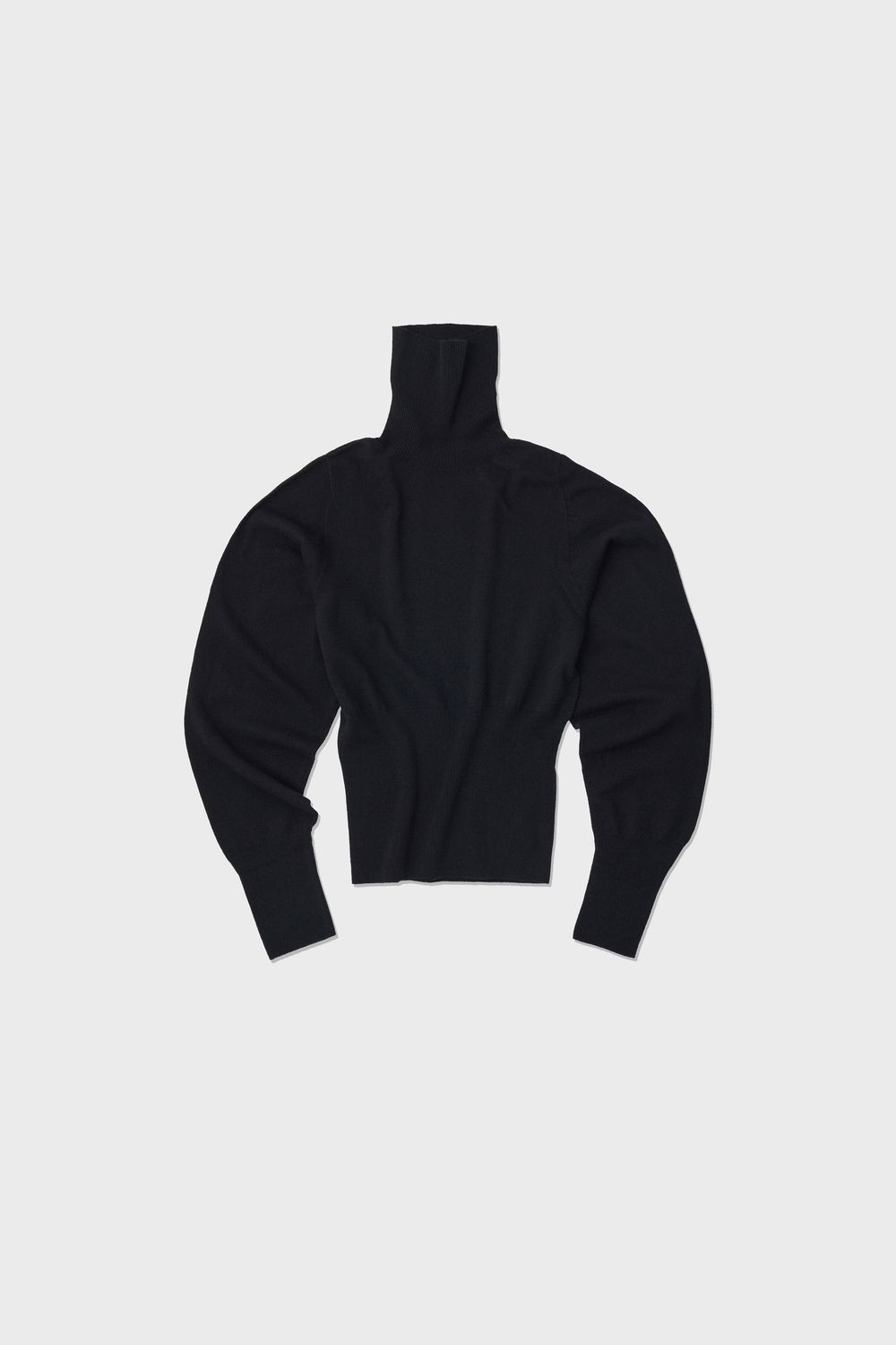 RIB POINT TURTLE NECK TOP_BLACK - 감도 깊은 취향 셀렉트샵 29CM