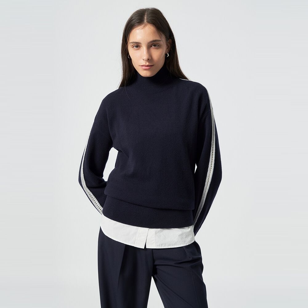 [23FW] 포인트텔 스트라이프 모크넥 스웨터 - 감도 깊은 취향 셀렉트샵 29CM