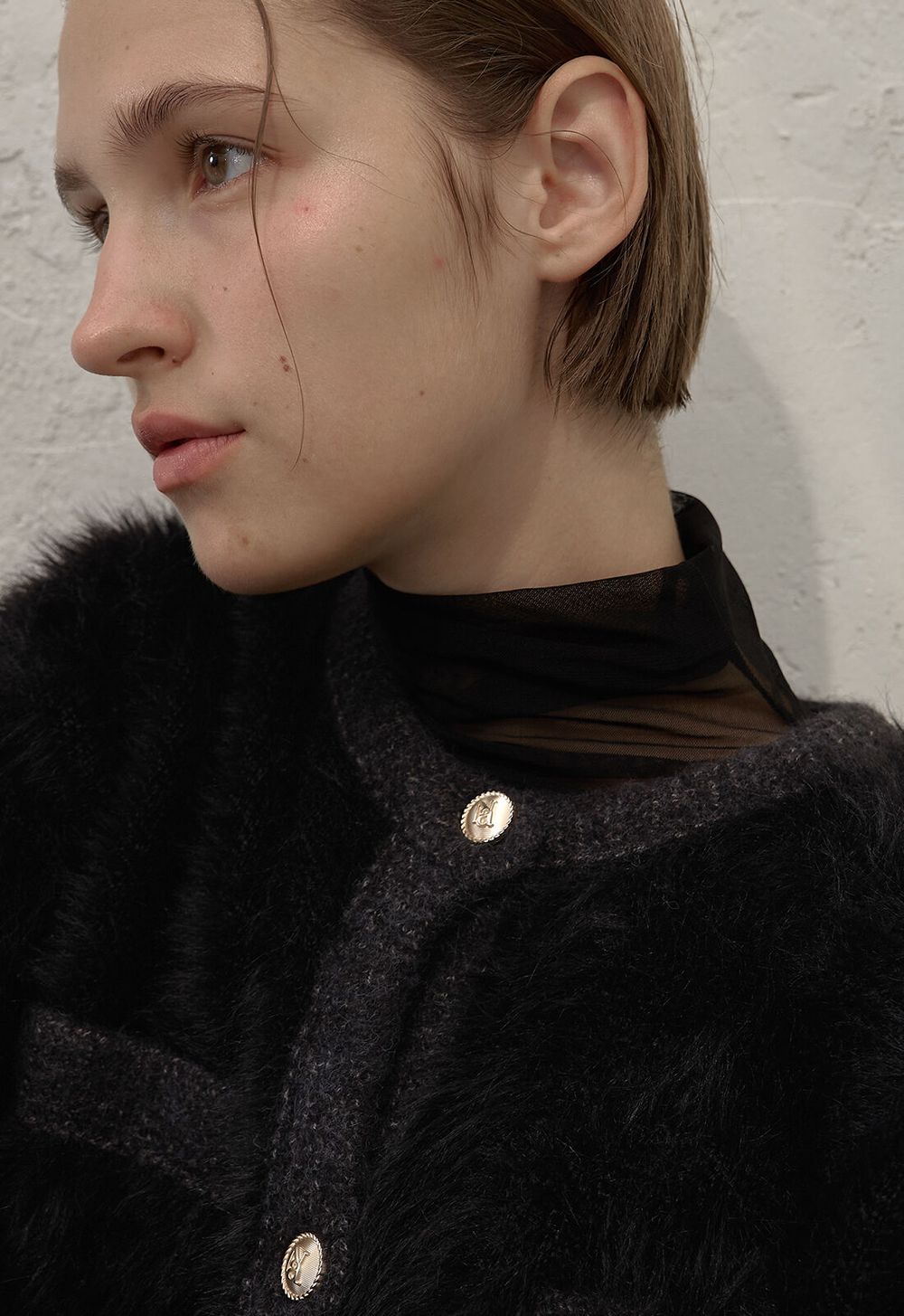 FAKE ANGORA KNIT JACKET (JK-2886) - 감도 깊은 취향 셀렉트샵 29CM
