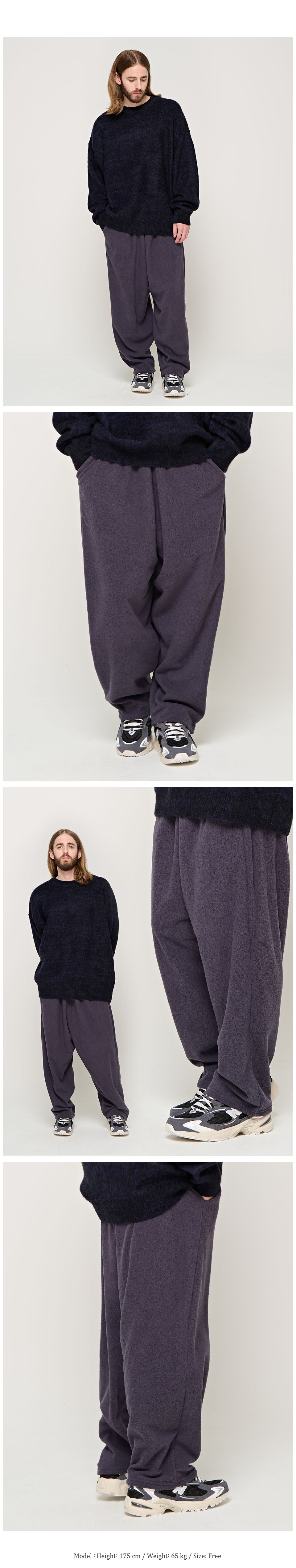 CB FLEECE WIDE PANTS (CHARCHOL) - 감도 깊은 취향 셀렉트샵 29CM