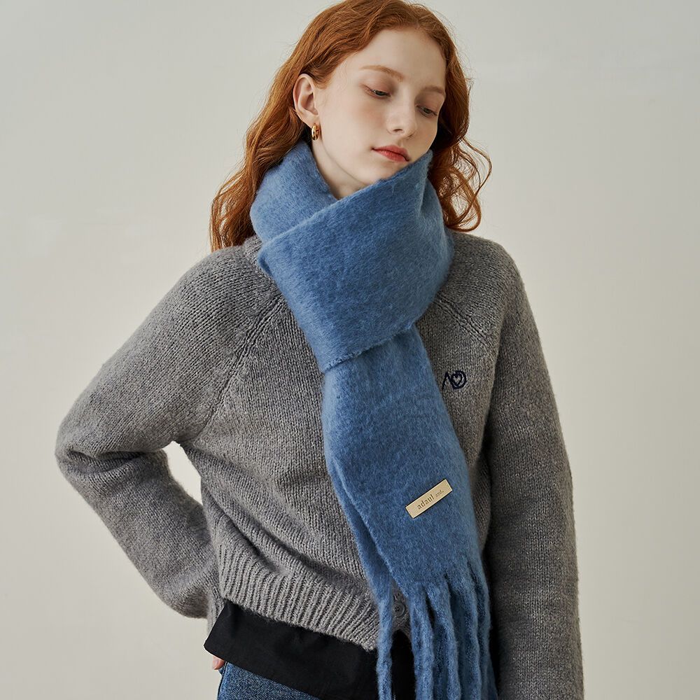 Soft basic mini long muffler - blue - 감도 깊은 취향 셀렉트샵 29CM