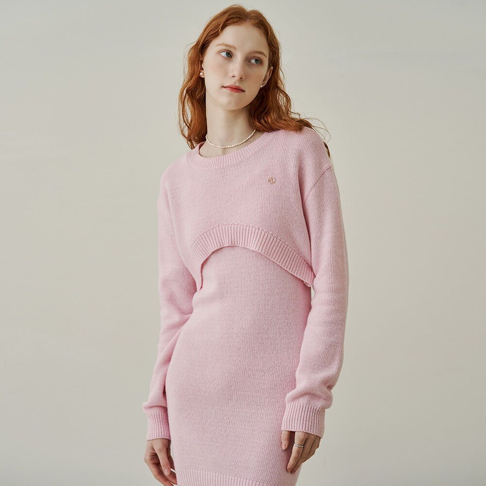 Sot basic crop bolero knit - pink - 감도 깊은 취향 셀렉트샵 29CM