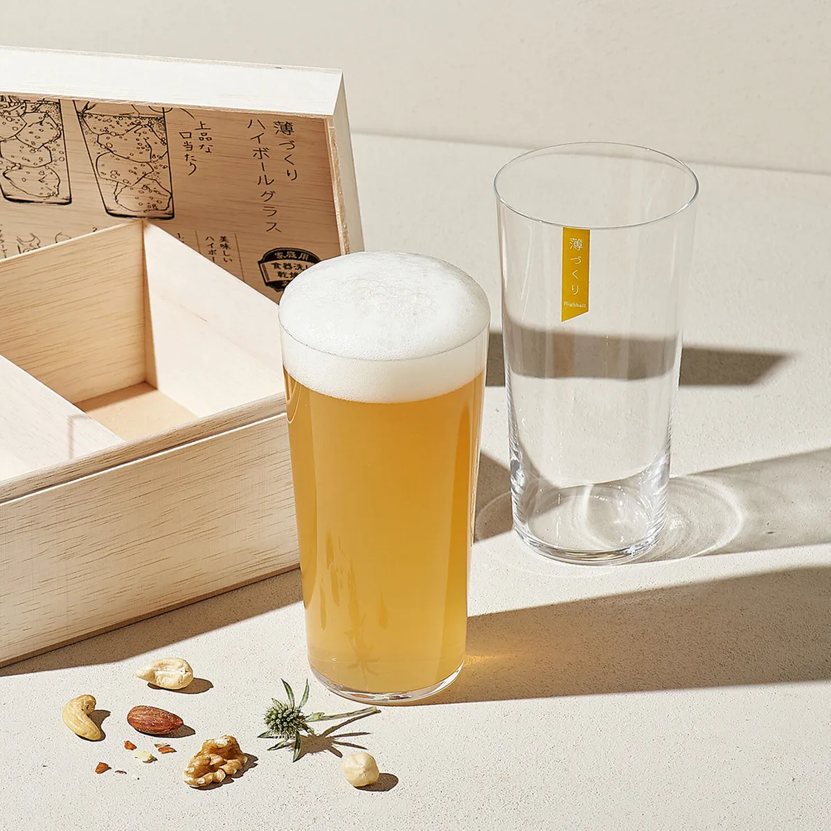 [토요사사키] HS 우스라이 텀블러 유리컵 420ml 선물세트 2P - 감도 깊은 취향 셀렉트샵 29CM