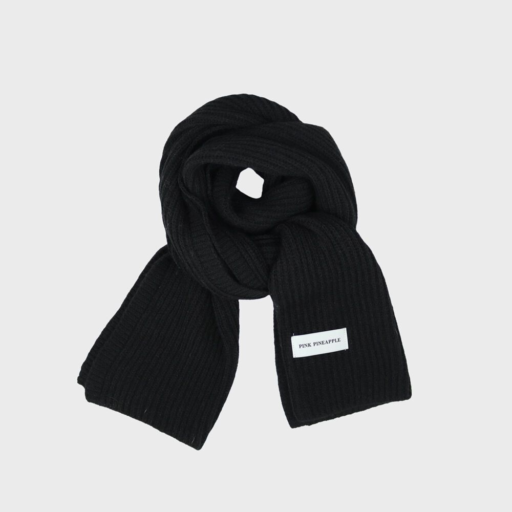 BASIC RIB MUFFLER_BLACK - 감도 깊은 취향 셀렉트샵 29CM