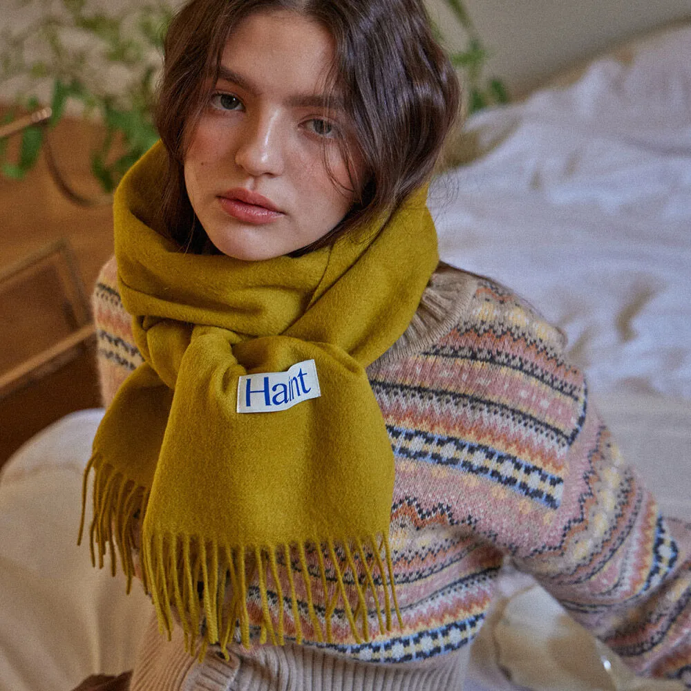 WINTER PREMIUM WOOL MUFFLER_10COLORS_OLIVE GREEN - 감도 깊은 취향 셀렉트샵 29CM