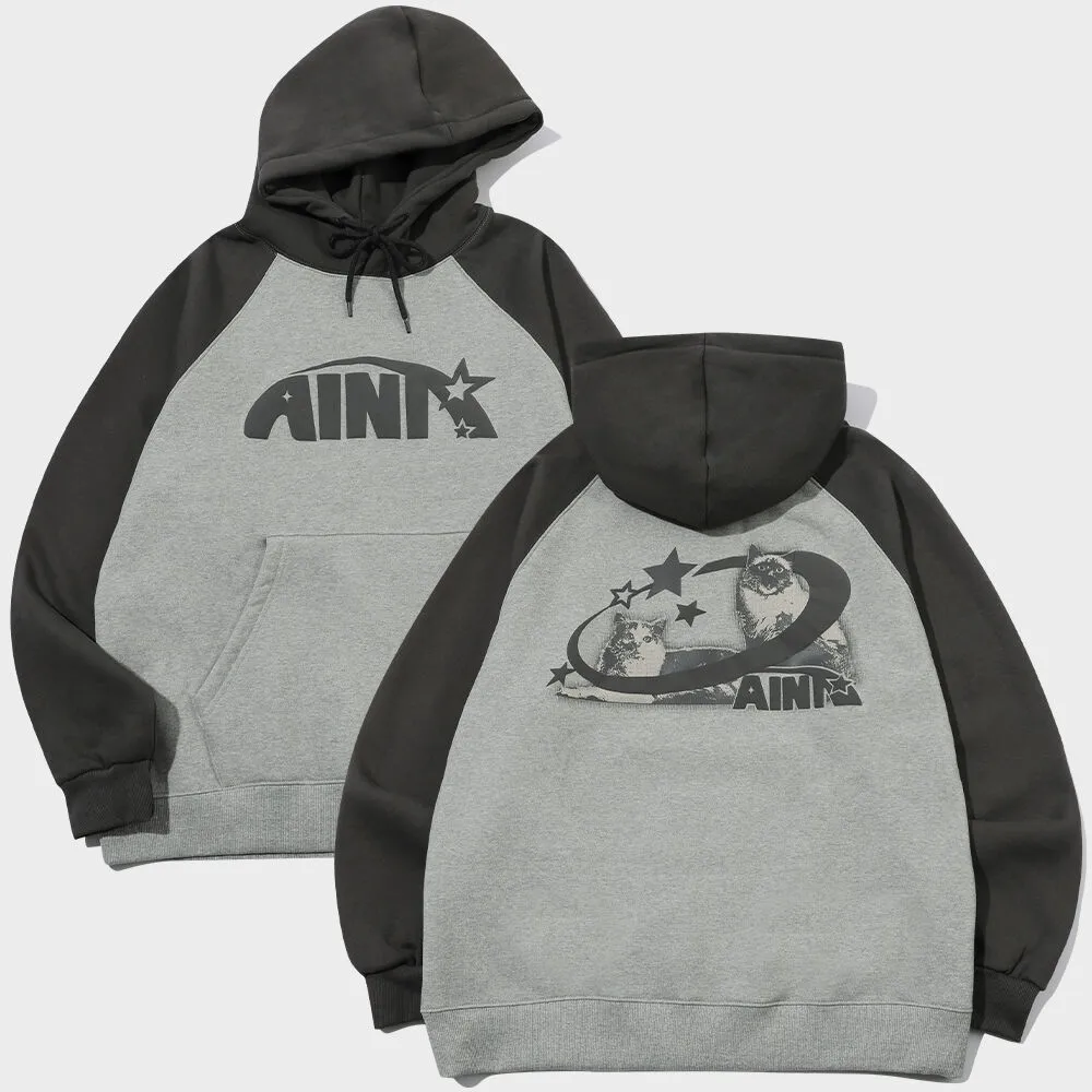 AiNI CAT 레글런 후드티 챠콜그레이 - 감도 깊은 취향 셀렉트샵 29CM