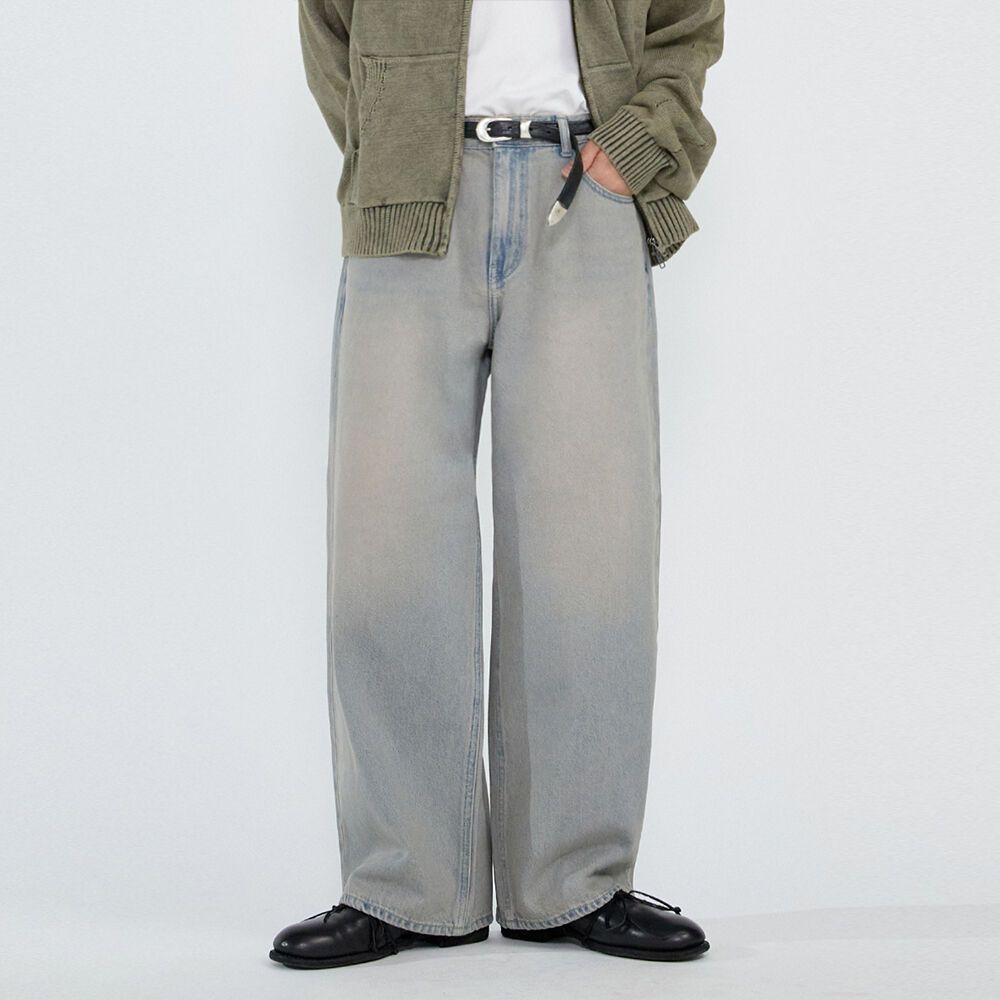 유니핏 뉴트로 와이드 데님팬츠 사하라 블루 - 감도 깊은 취향 셀렉트샵 29CM