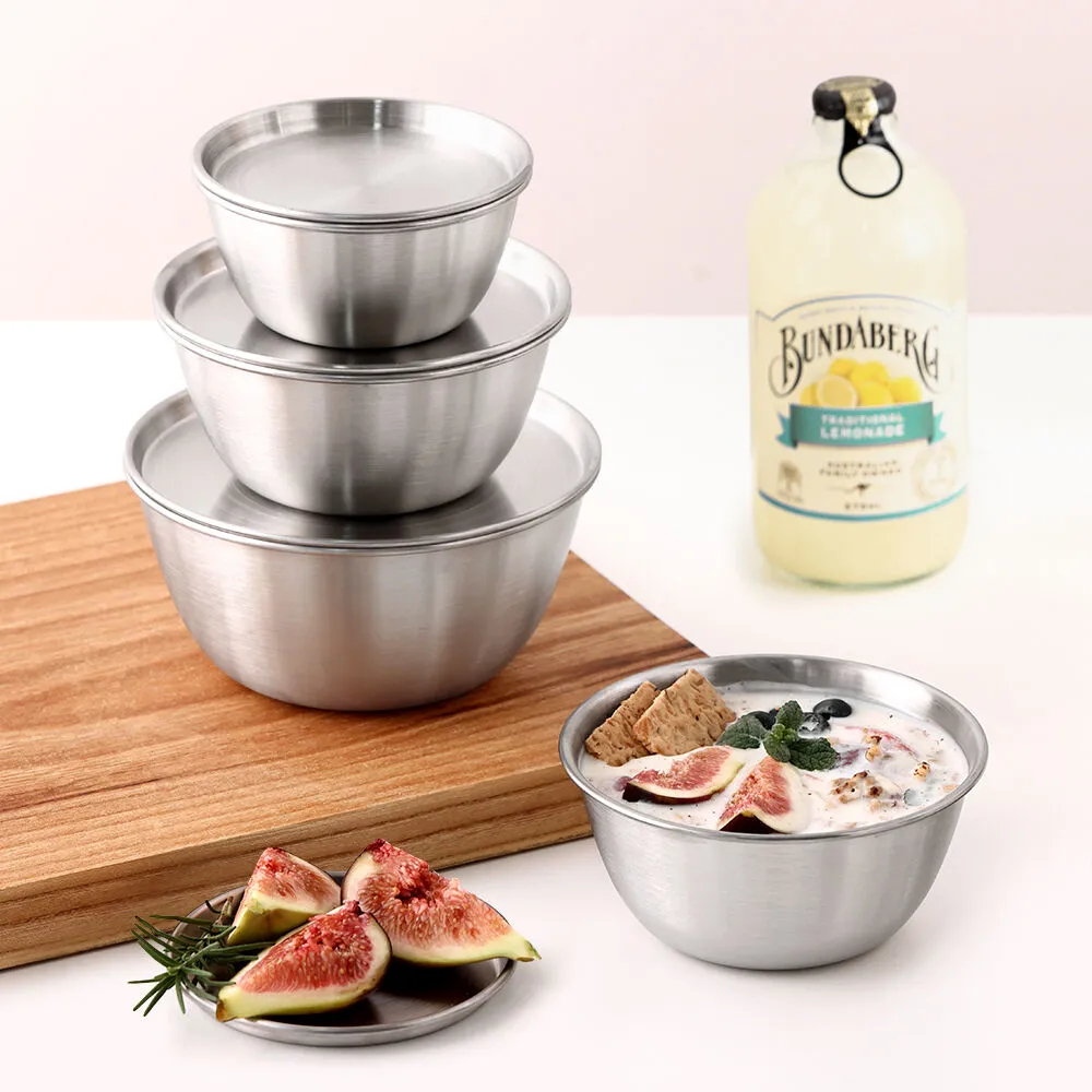 뉴 미니 304 계량볼 & 트레이 커버 3종세트 200ml+400ml+600ml - 감도 깊은 취향 셀렉트샵 29CM