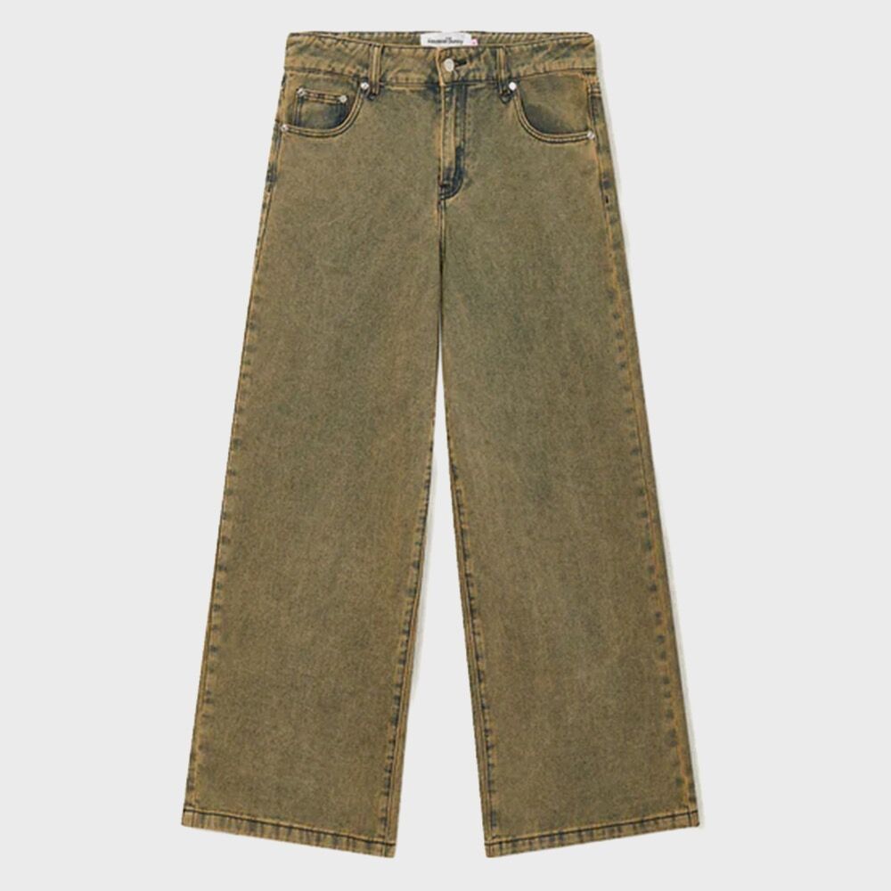 (U) 샌드블러스트 와이드 레그 데님 샌드 SANDBLAST WIDE LEG DENIM SAND - 감도 깊은 취향 셀렉트샵 29CM