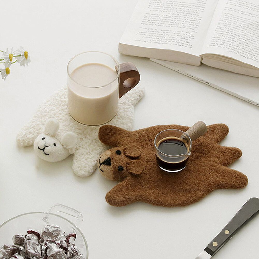 애니멀 울 코스터 (2type) - 감도 깊은 취향 셀렉트샵 29CM