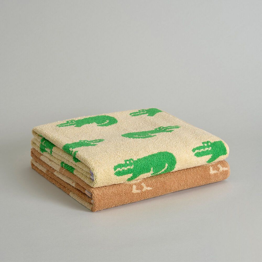 바스 타월 - 2P - 타이니 크로 1P + 베이비 덕 1P - 감도 깊은 취향 셀렉트샵 29CM