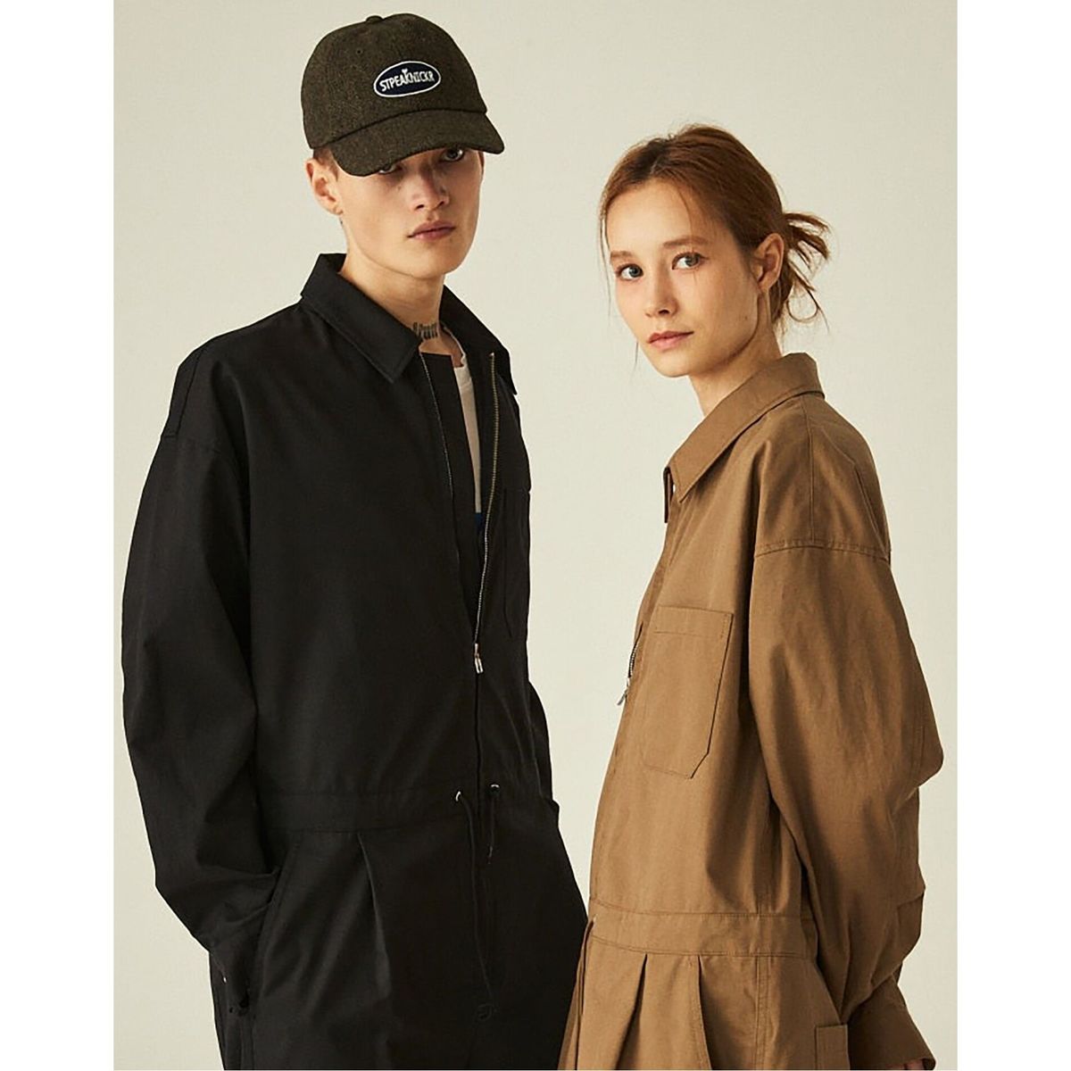 [STPEAKNICKR] 오버핏 셔츠카라 점프수트_브라운 - 감도 깊은 취향 셀렉트샵 29CM