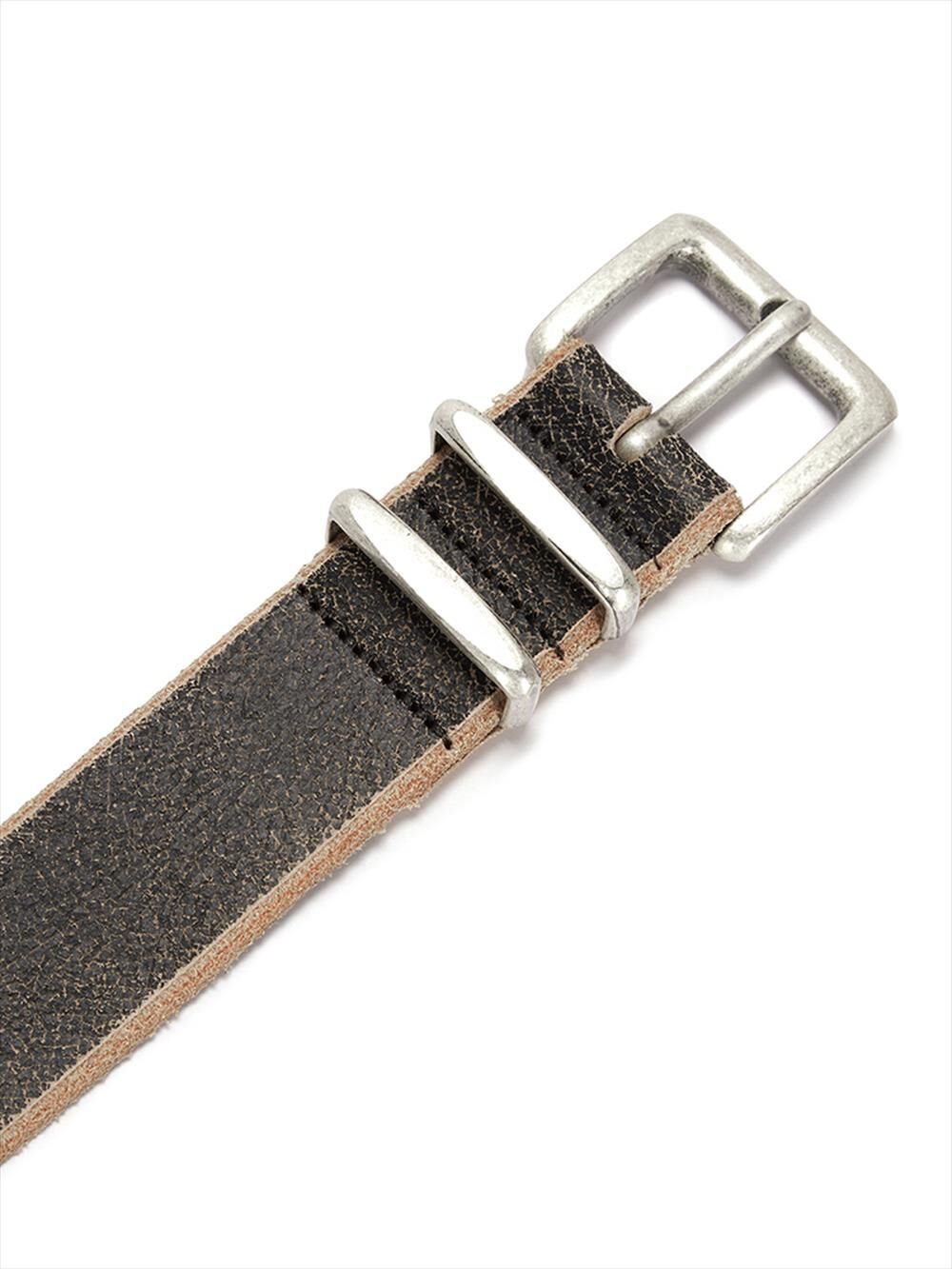 VINTAGE CRACK LEATHER BELT IN DARK BROWN - 감도 깊은 취향 셀렉트샵 29CM