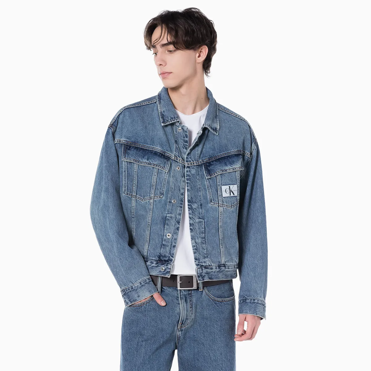 [CK ACC] 남 브라운/블랙 CKJ 클래식 클린 리버시블 벨트 HC0779 248 - 감도 깊은 취향 셀렉트샵 29CM