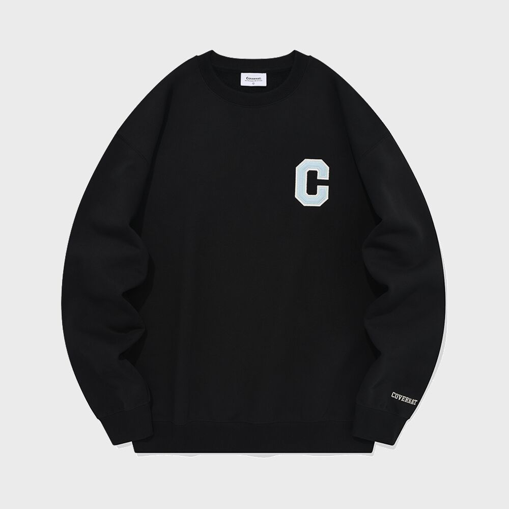 [24SS] C 로고 맨투맨 - 블랙 - 감도 깊은 취향 셀렉트샵 29CM