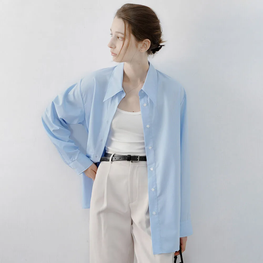 TG_Basic pointed collar shirt_BLUE - 감도 깊은 취향 셀렉트샵 29CM