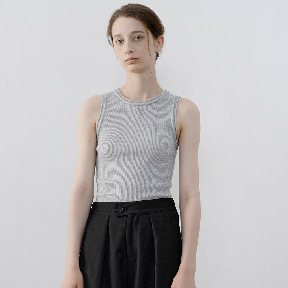 TG_Basic round sleeveless top_GRAY - 감도 깊은 취향 셀렉트샵 29CM