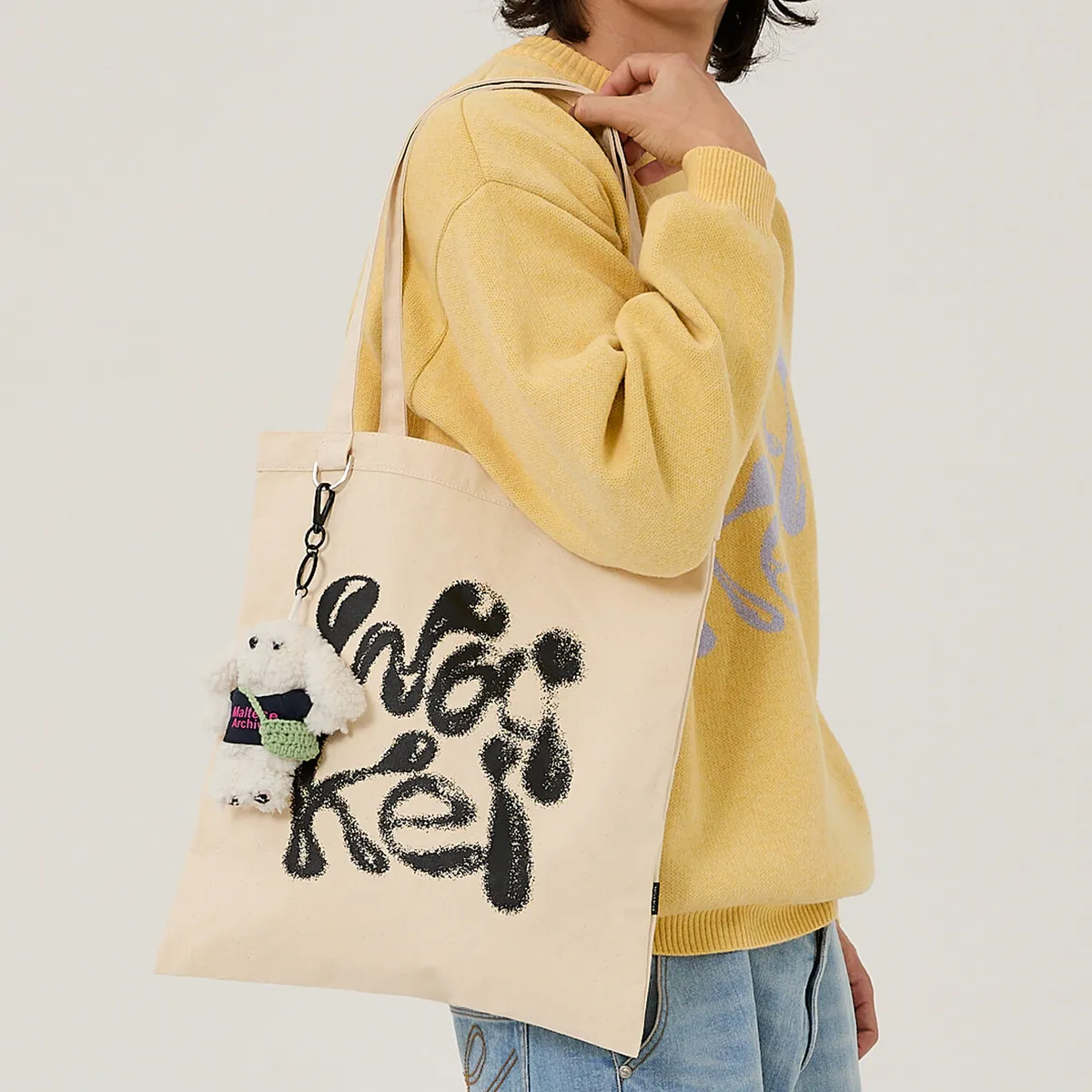 WK 3D 로고 에코백 아이보리 - 감도 깊은 취향 셀렉트샵 29CM