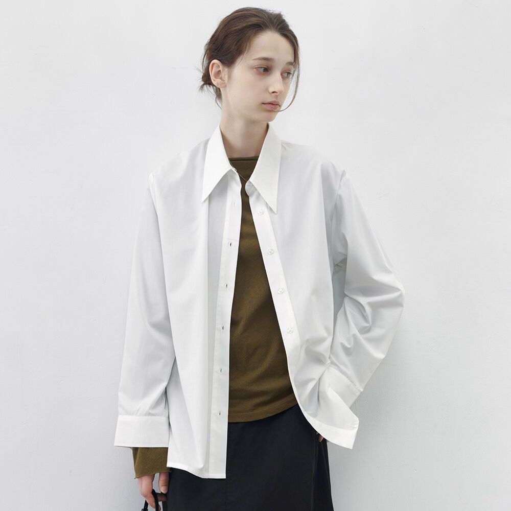 TG_Basic pointed collar shirt_WHITE - 감도 깊은 취향 셀렉트샵 29CM