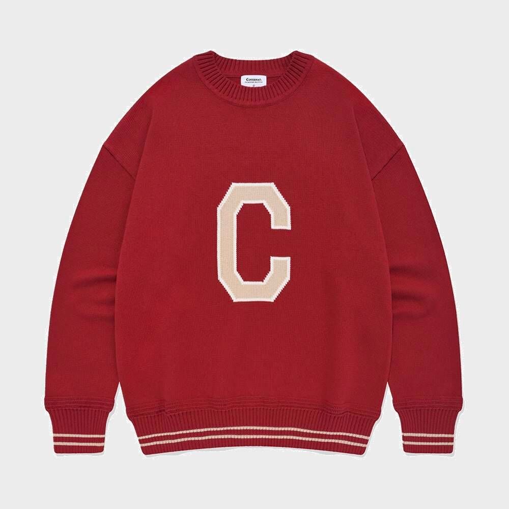 [24SS] C 로고 크루넥 니트 - 레드 - 감도 깊은 취향 셀렉트샵 29CM