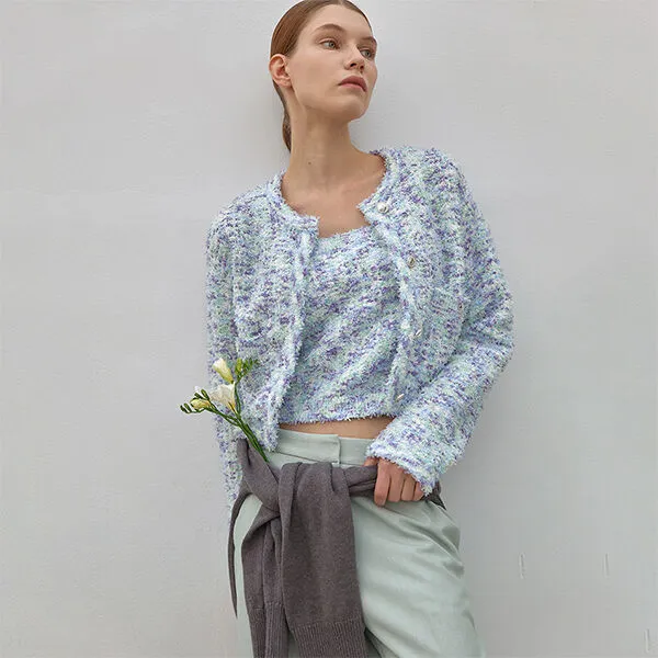 BOUCLE TWEED KNIT TOP&CARDIGAN SET S(CD-2099) - 감도 깊은 취향 셀렉트샵 29CM