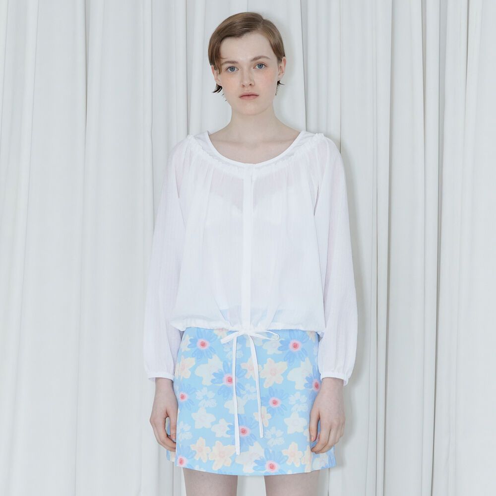 Round Frill Blouse (White) - 감도 깊은 취향 셀렉트샵 29CM